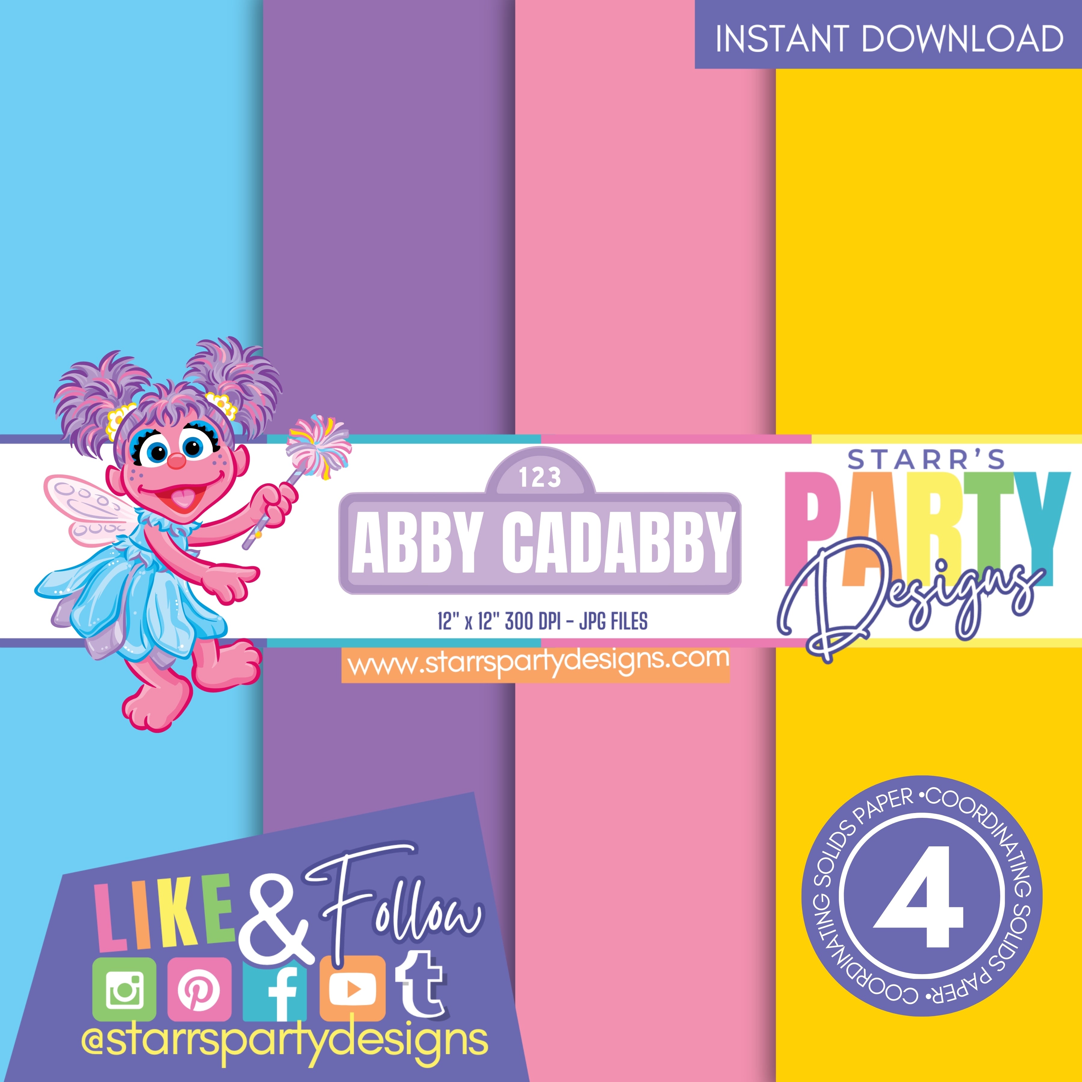 Plantilla De Invitación De Abby Cadabby Kit Imprimible De Abby
