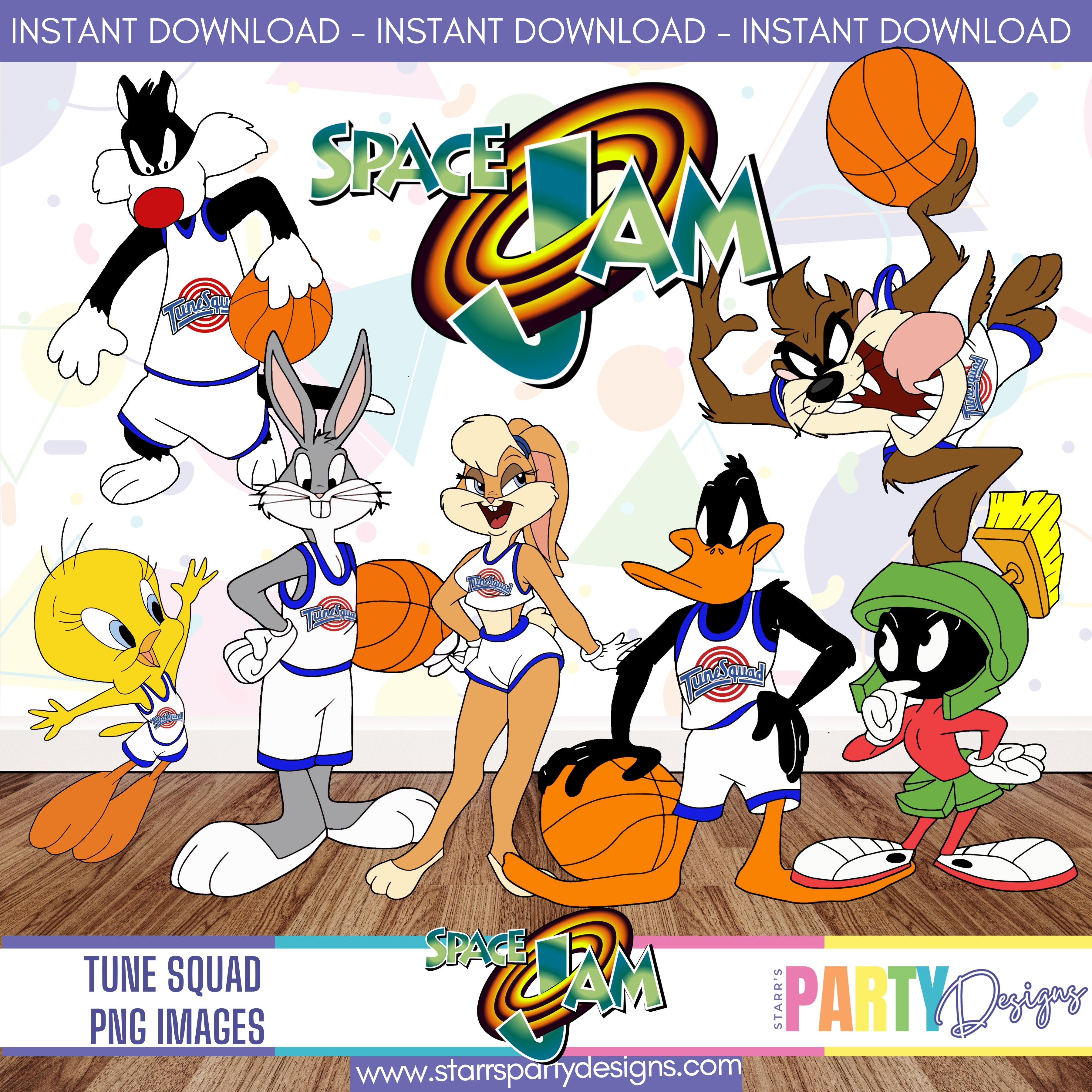 SPACE JAM PNG IMAGES – Starr's Party Designs