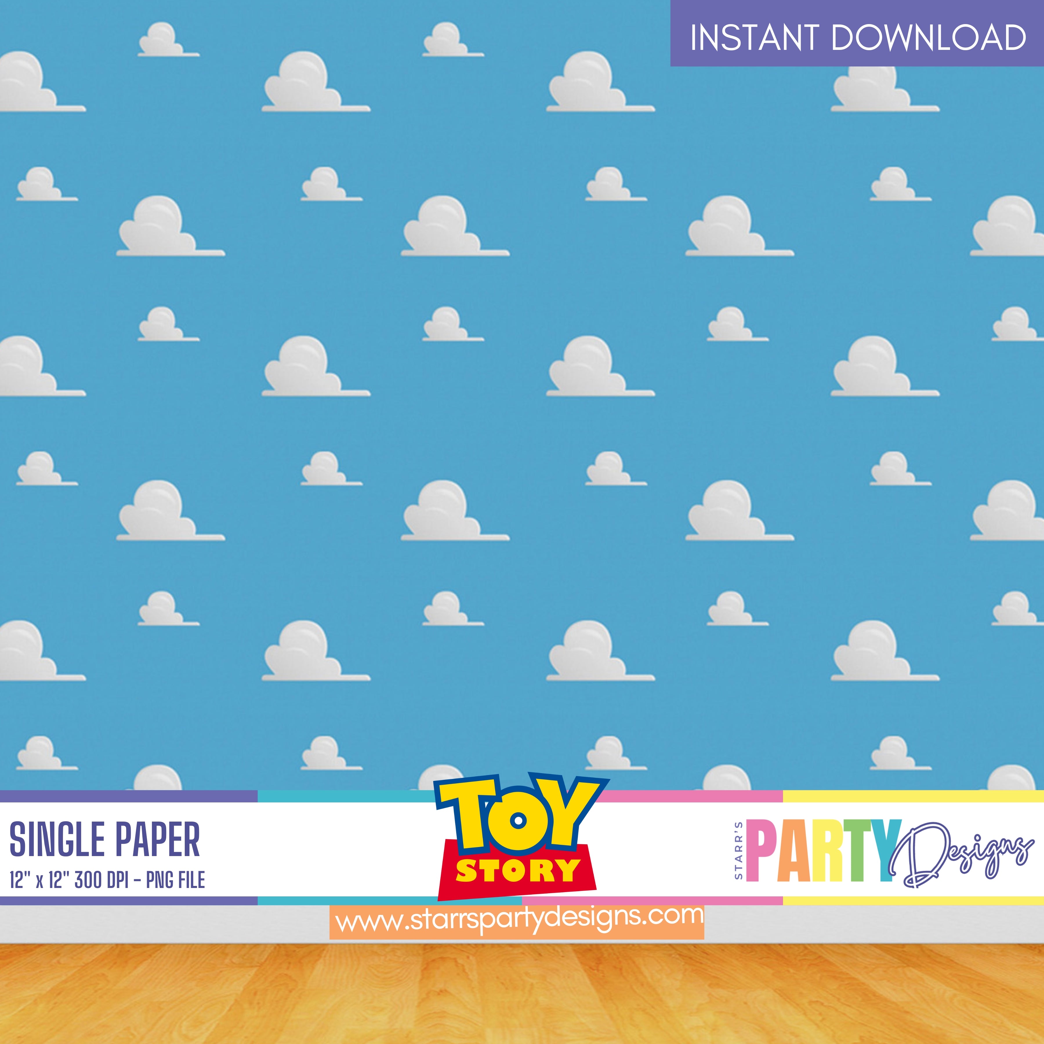 TOY STORY SCENE DIGITAL PAPER – Starr's Party Designs