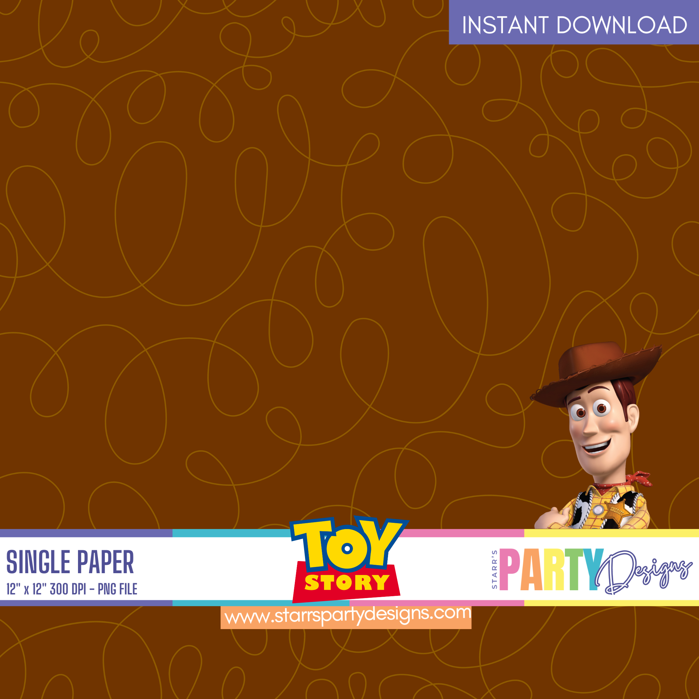 WOODY DIGITAL PAPER 1 – Starr's Party Designs