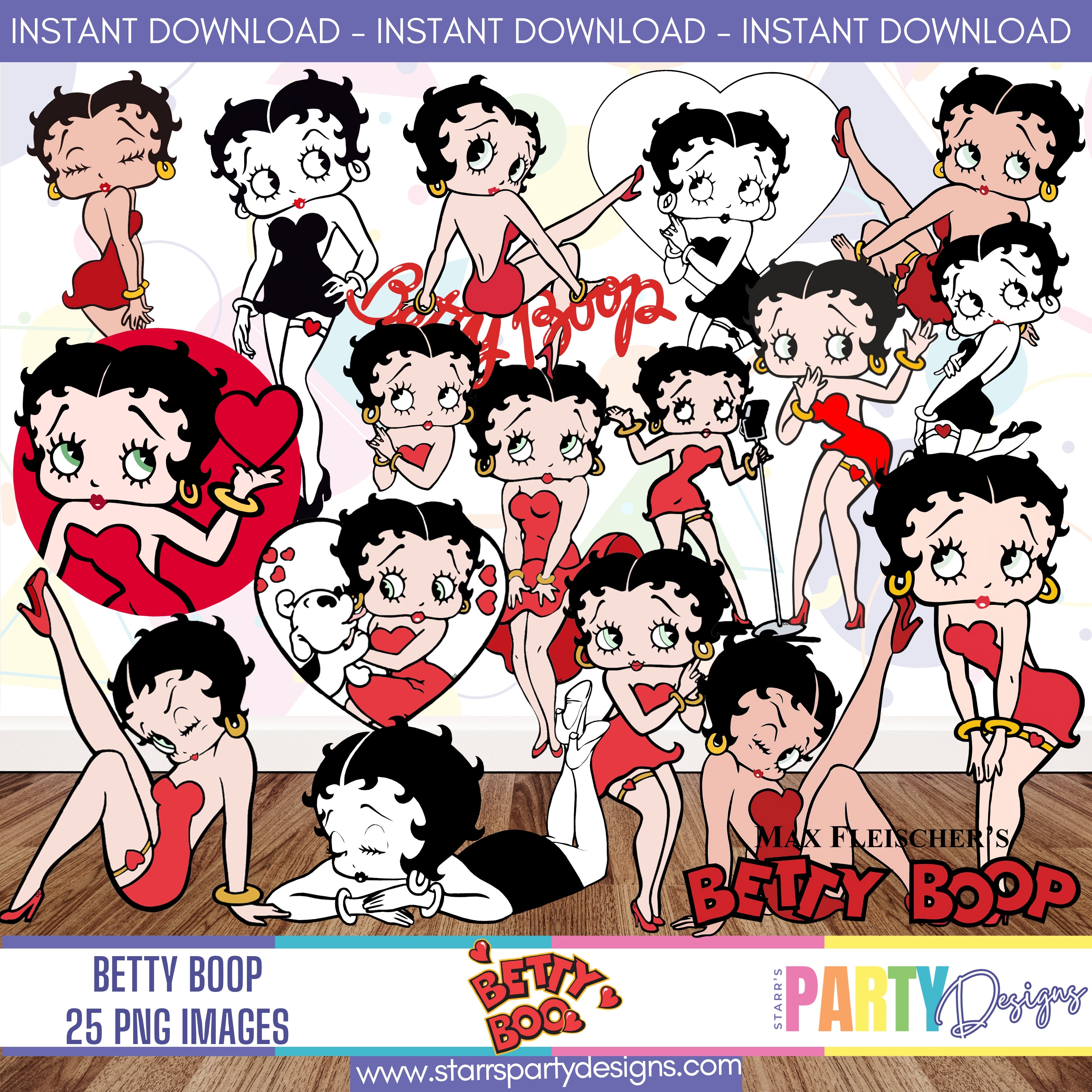 BETTY BOOP PNG IMAGES – Starr's Party Designs