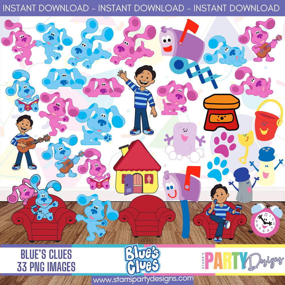 BLUE'S CLUES PNG IMAGES – Starr's Party Designs