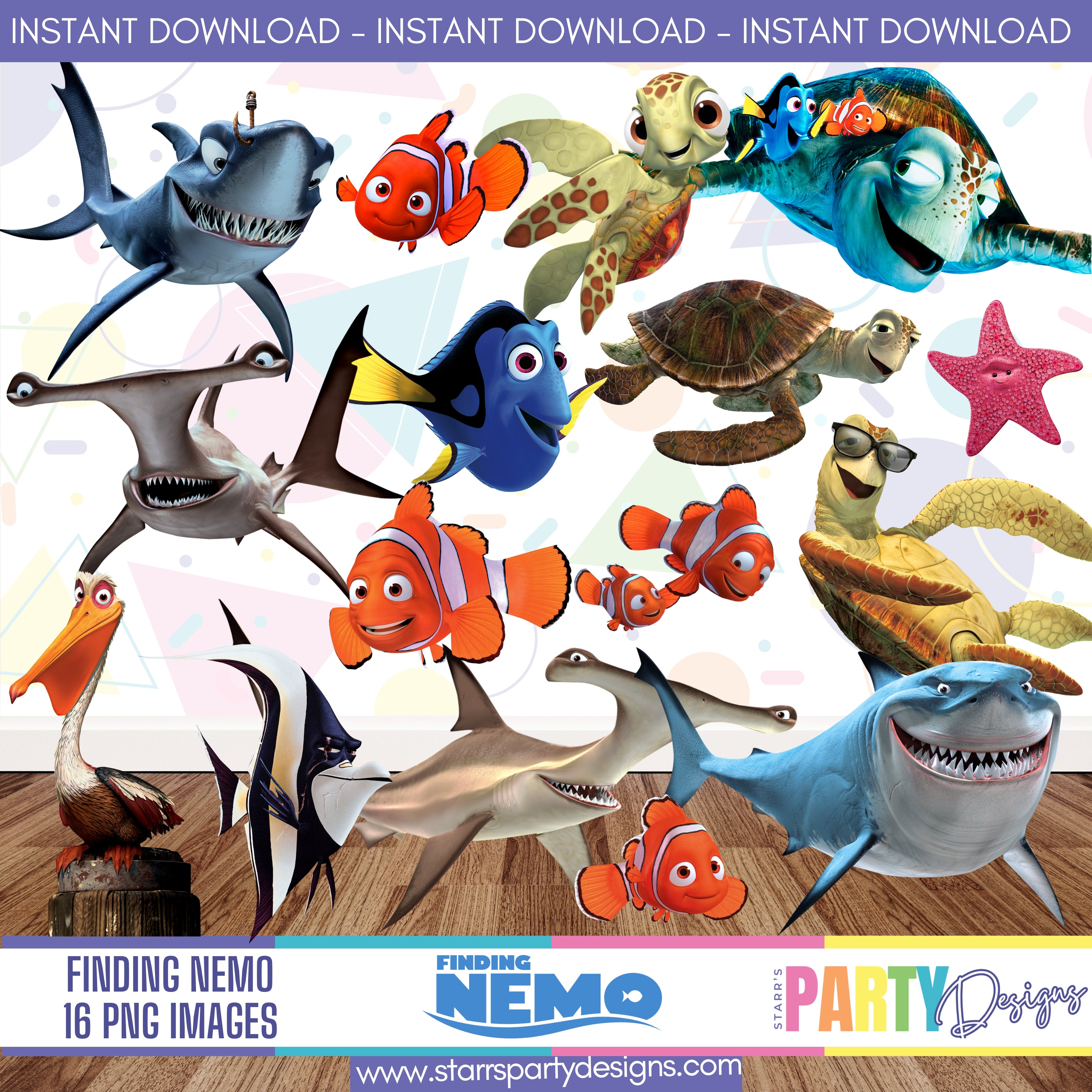 FINDING NEMO PNG IMAGES – Starr's Party Designs