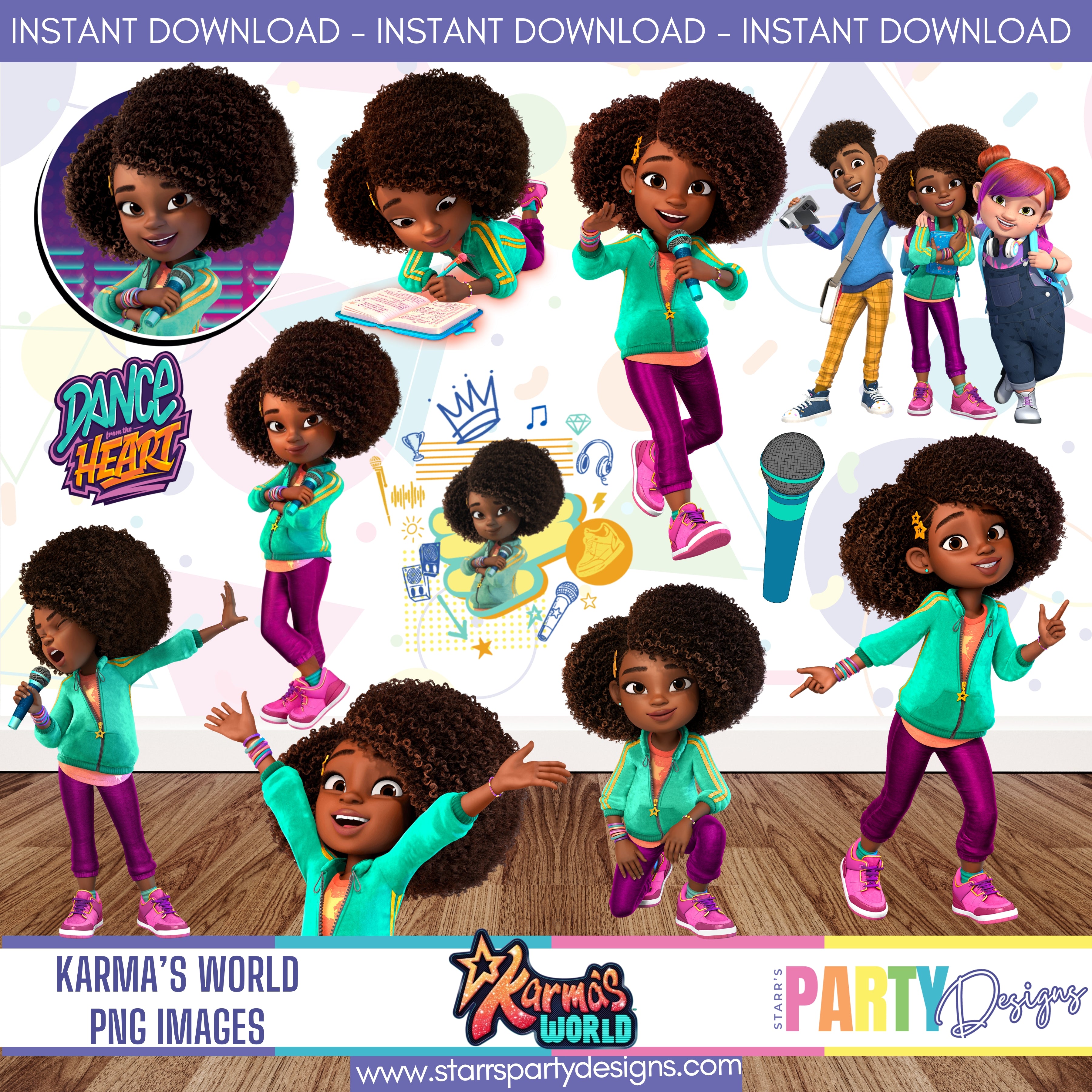 KARMA'S WORLD PNG IMAGES – Starr's Party Designs