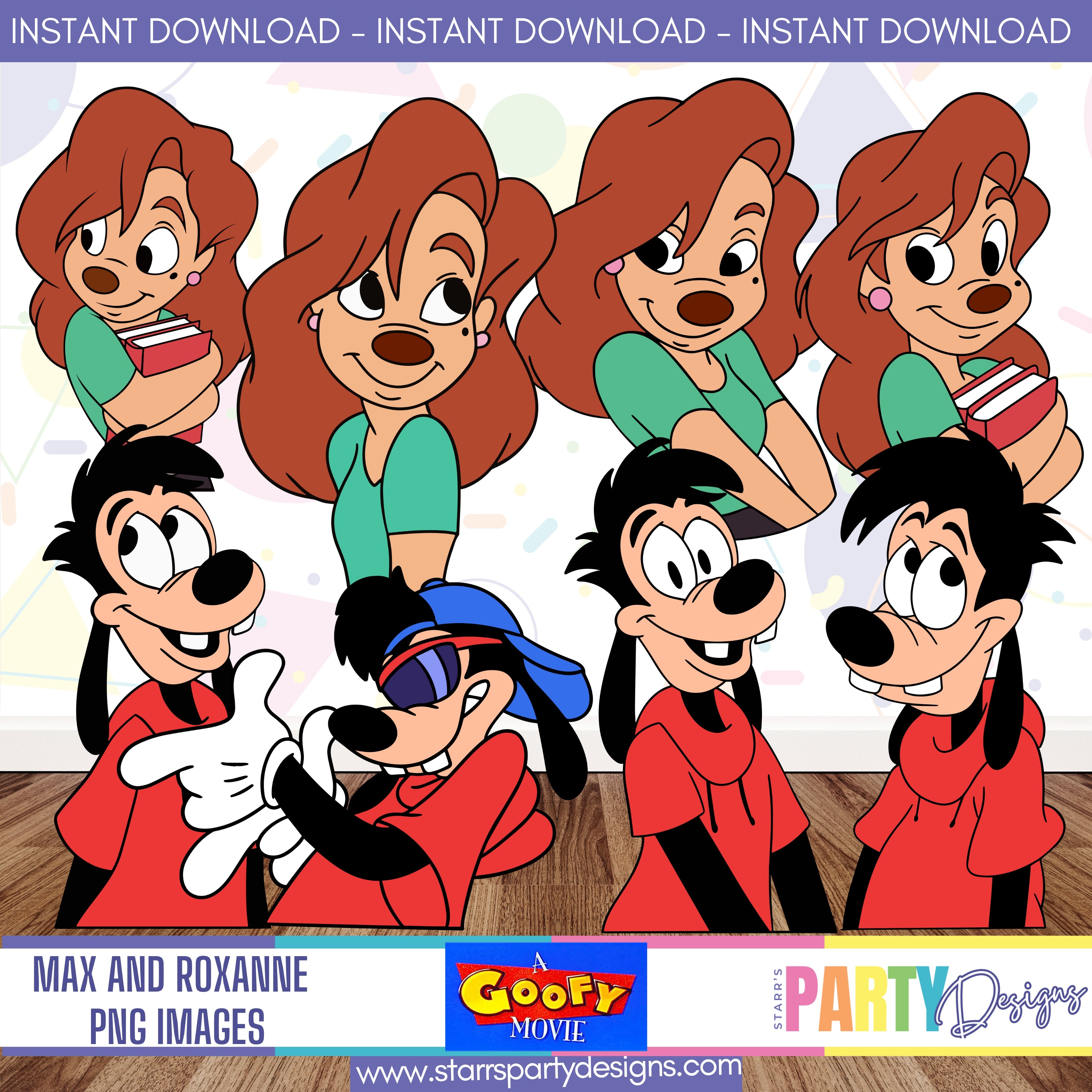 MAX AND ROXANNE PNG IMAGES – Starr's Party Designs