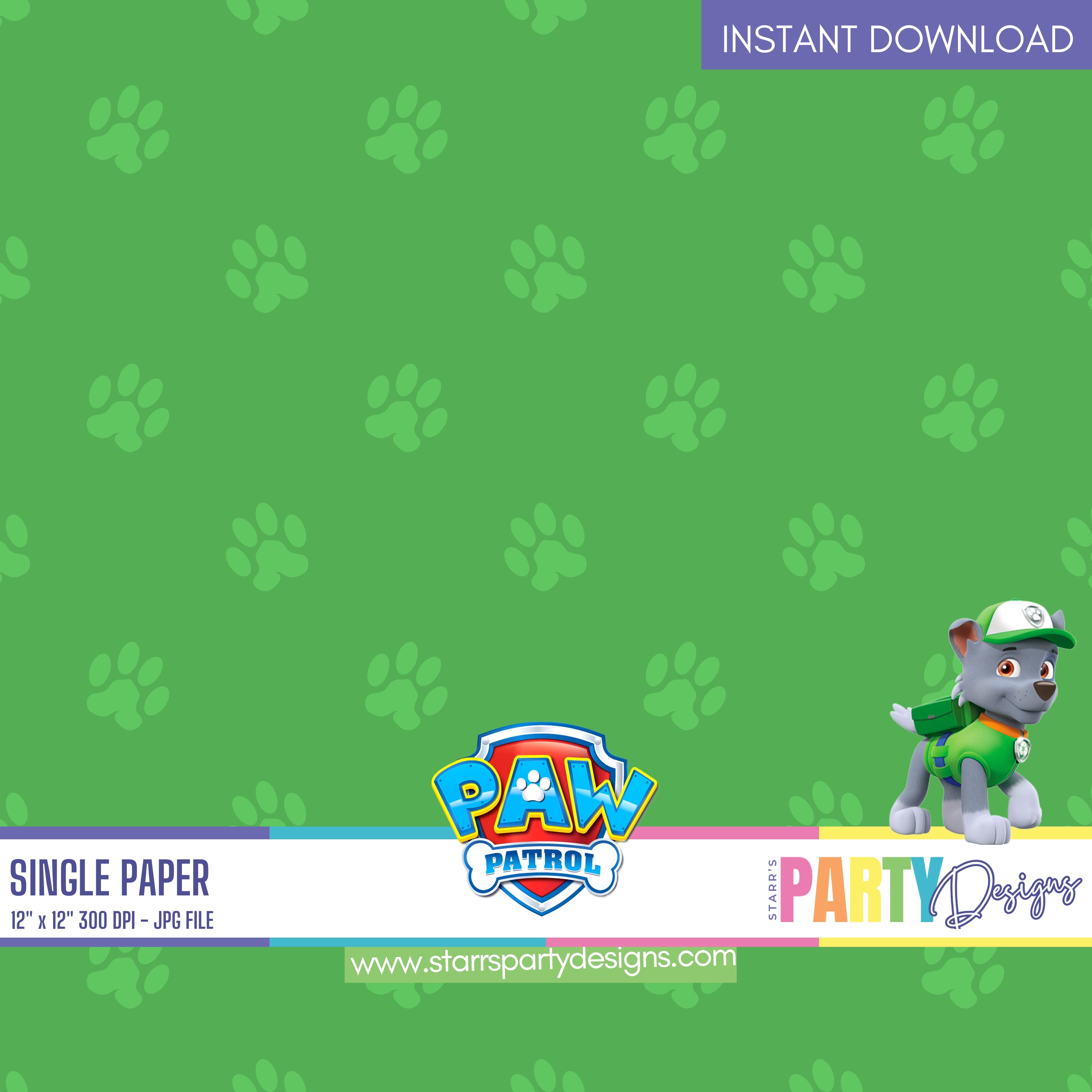 PAW PATROL DIGITAL PAPER 1 – Starr's Party Designs