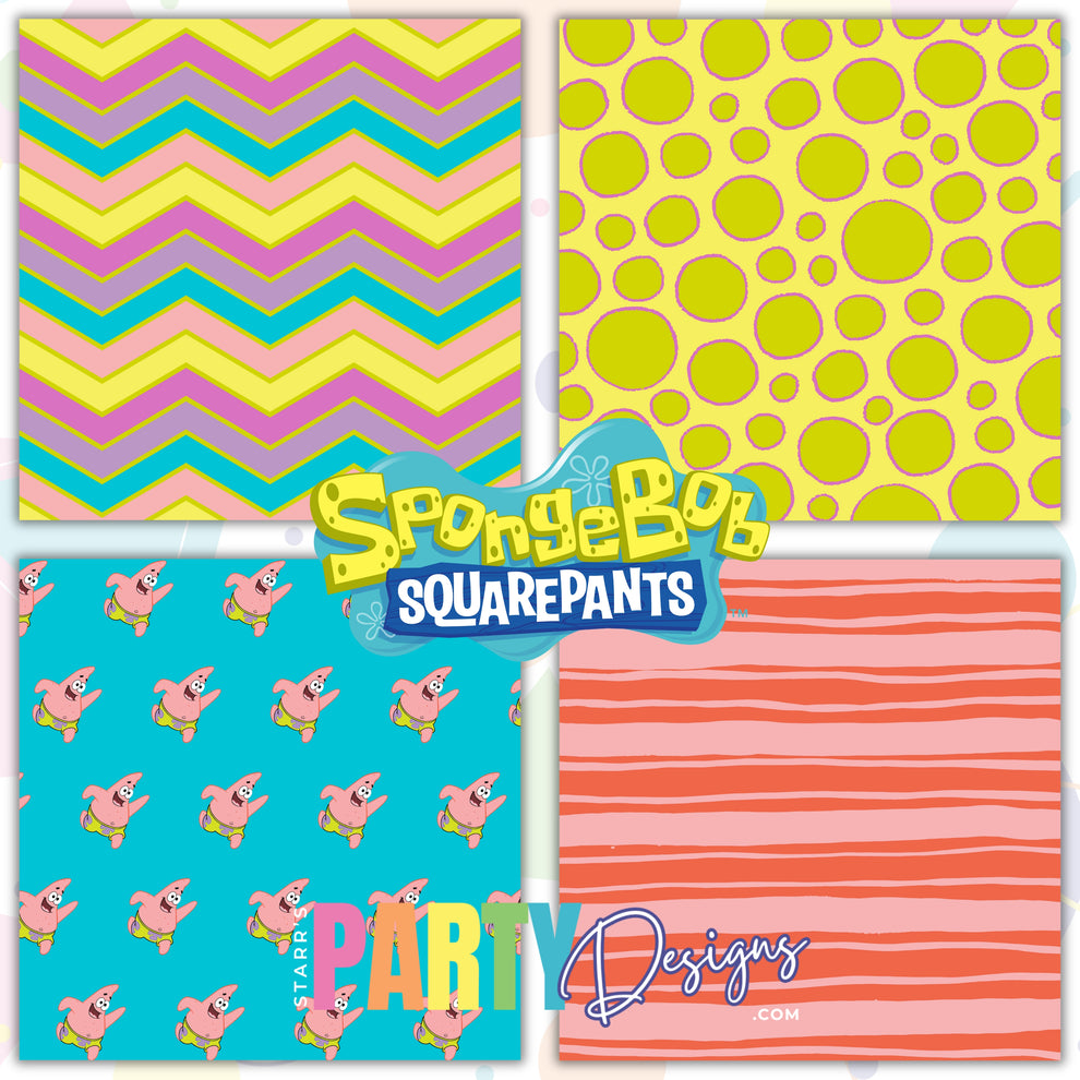 SPONGEBOB BOY PAPER PACK – Starr's Party Designs