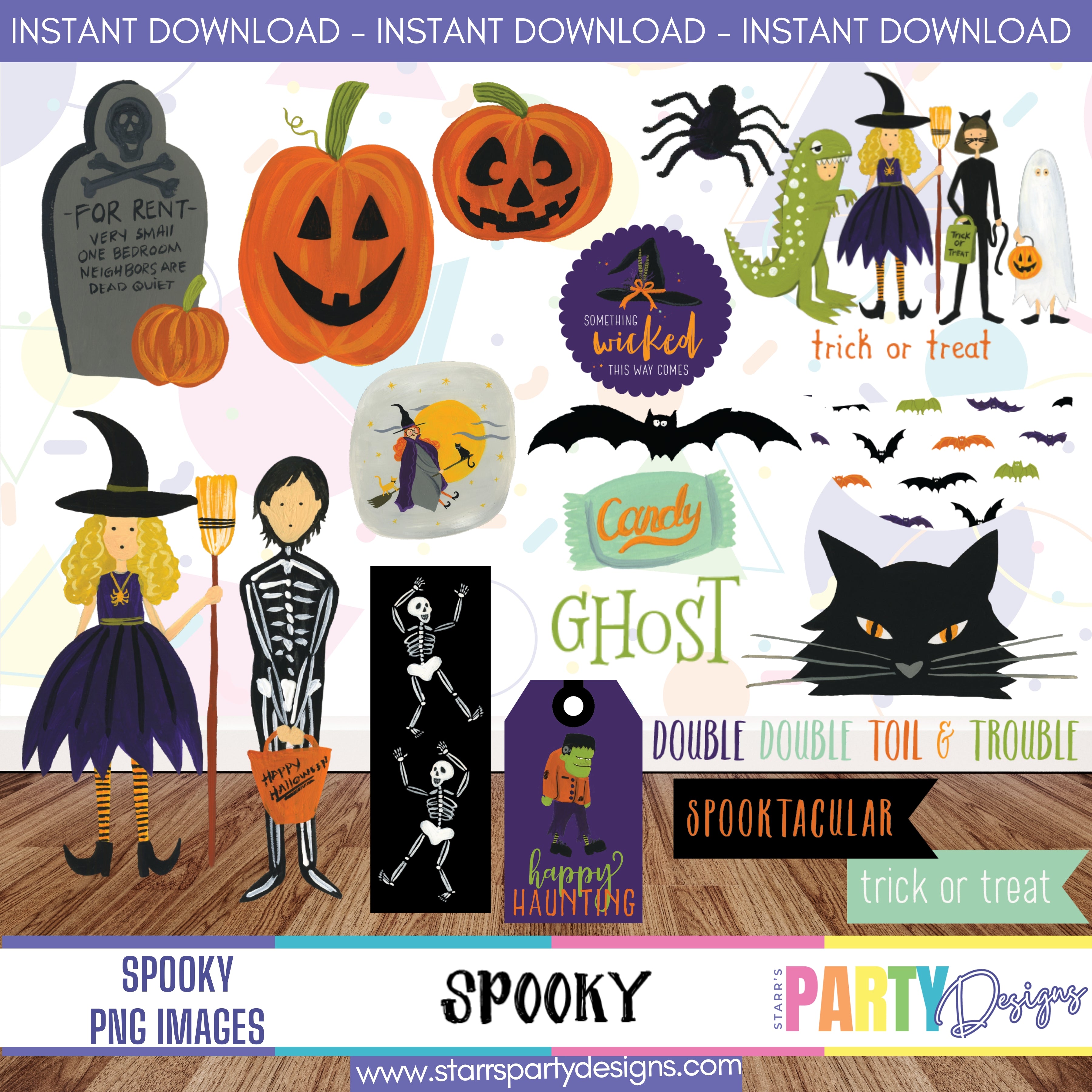 SPOOKY PNG IMAGES – Starr's Party Designs