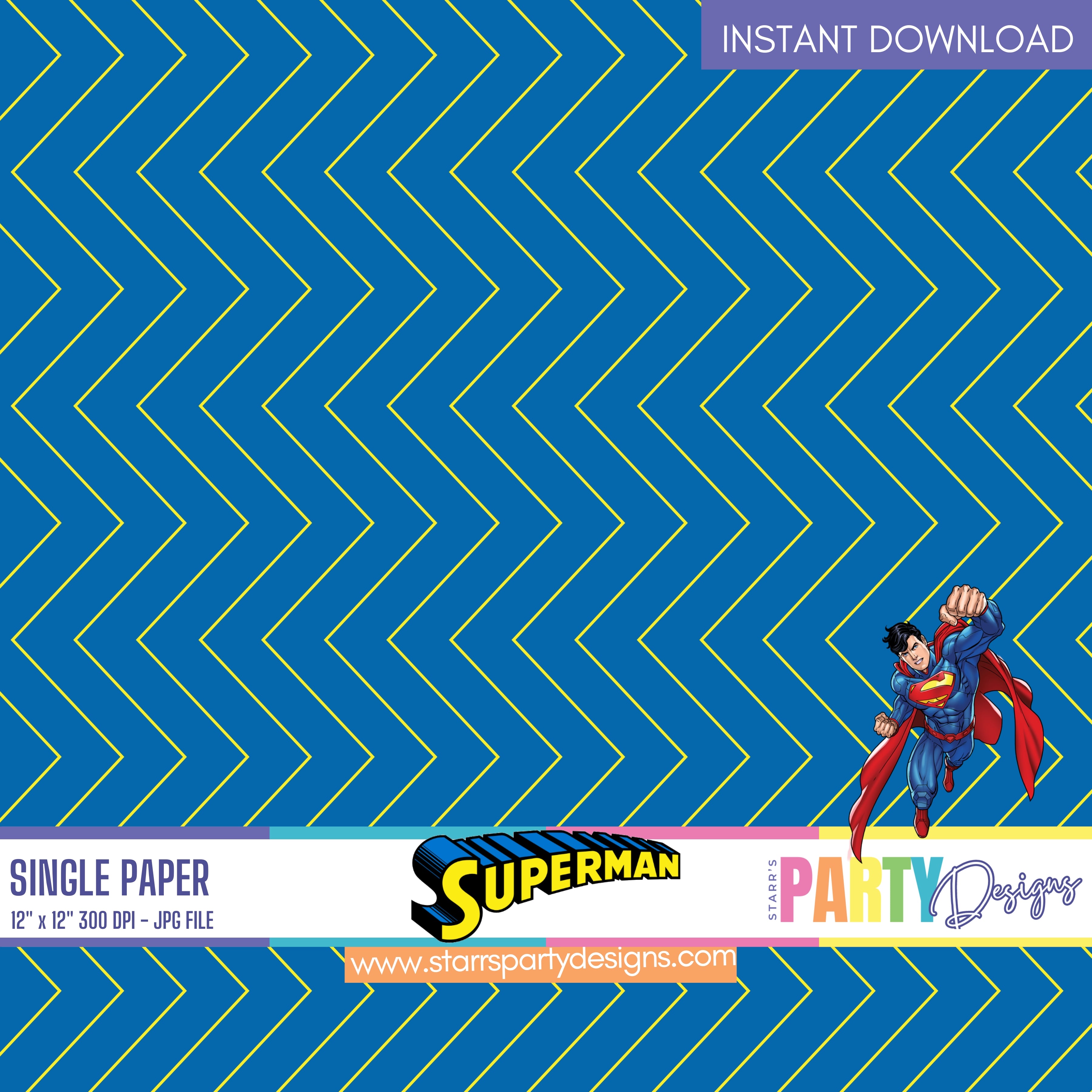 SUPERMAN DIGITAL PAPER 2 – Starr's Party Designs